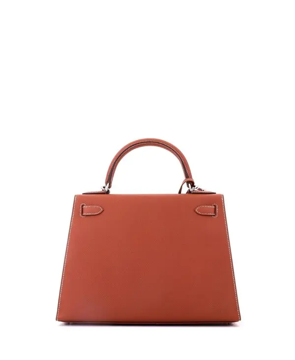 Hermès Kelly 28 Epsom Leather Shoulder Bag With Palladium Hardware
