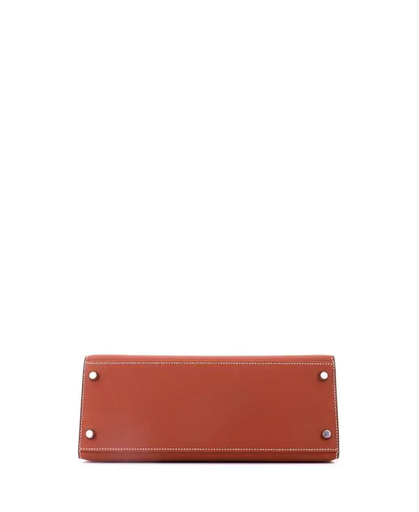 Hermès Kelly 28 Epsom Leather Shoulder Bag With Palladium Hardware
