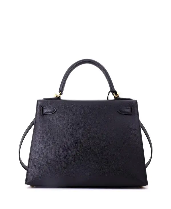 Hermès Kelly 28 Handbag Black Epsom With Gold Hardware