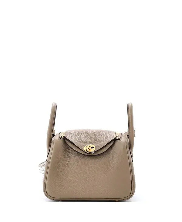 Hermès Lindy Clemence Leather Satchel - Brown