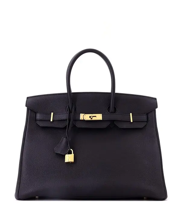 Hermès Birkin 35 Handbag Black Togo With Gold Hardware