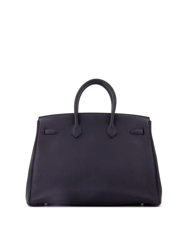 Hermès Birkin 35 Handbag Black Togo With Gold Hardware