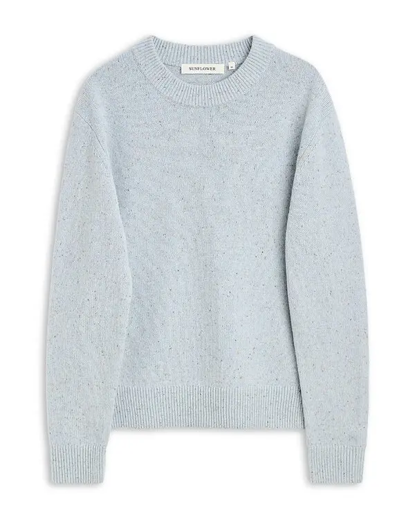 SUNFLOWER Donegal Moon Wool Speckled Crewneck Sweater