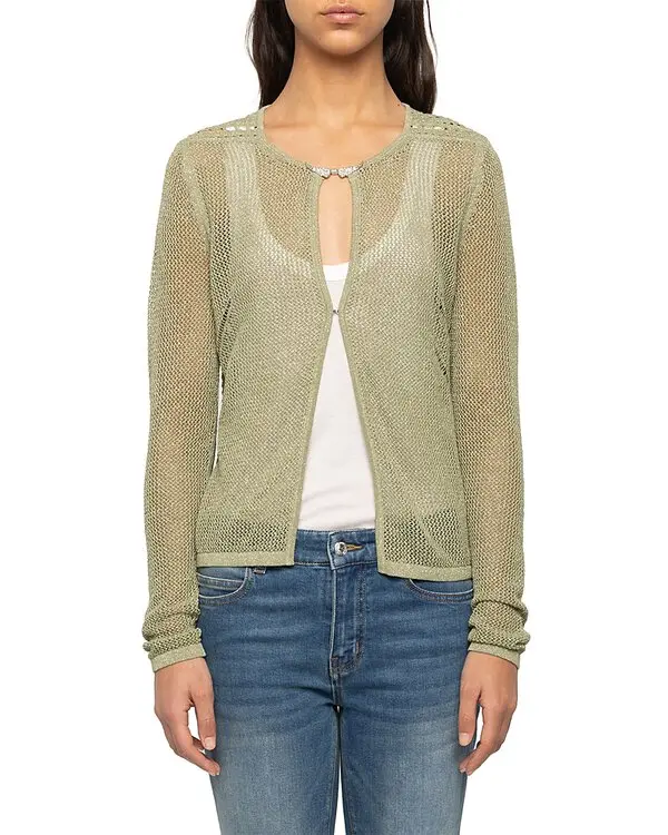 Zadig&Voltaire Saya Shiny Cardigan Sweater
