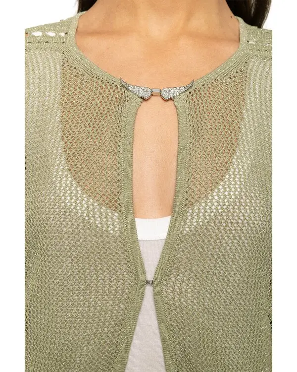 Zadig&Voltaire Saya Shiny Cardigan Sweater