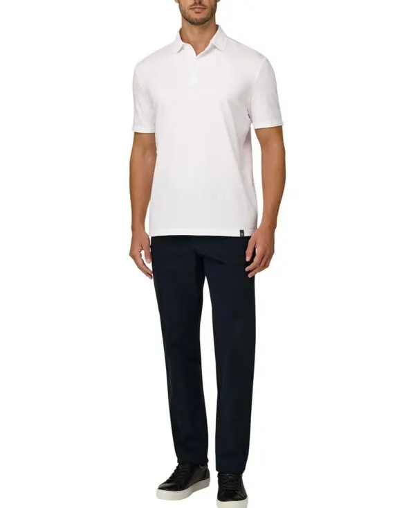 Boggi Milano Stretch Supima Cotton Jersey Polo - White