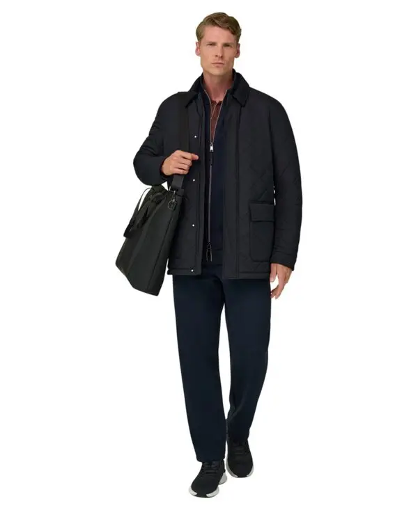 Boggi Milano Technical Fabric Peacoat Padded