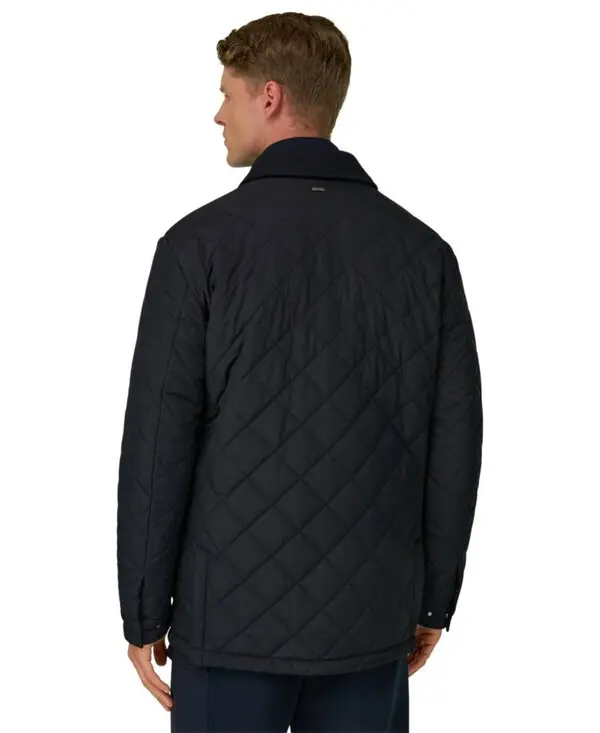 Boggi Milano Technical Fabric Peacoat Padded