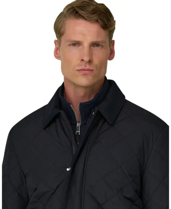 Boggi Milano Technical Fabric Peacoat Padded