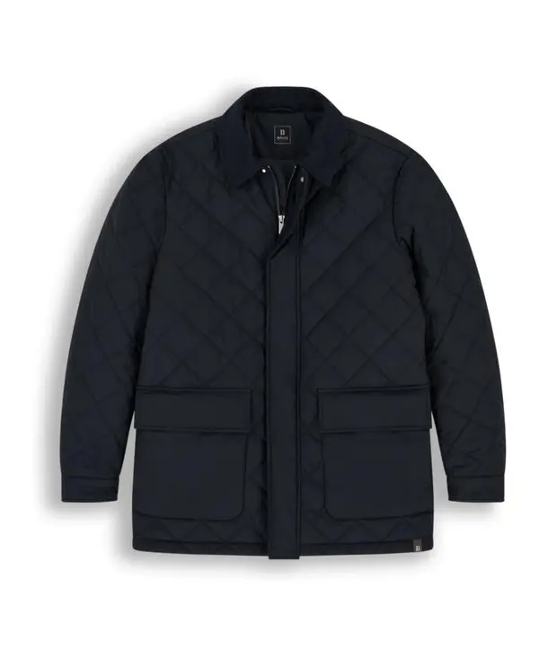 Boggi Milano Technical Fabric Peacoat Padded