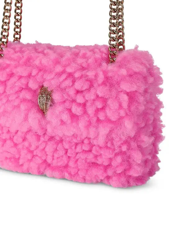 Kurt Geiger Kensington Faux Fur Mini Bag With Chain Strap