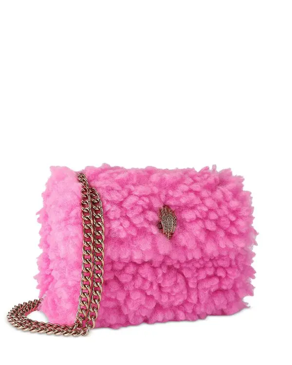 Kurt Geiger Kensington Faux Fur Mini Bag With Chain Strap