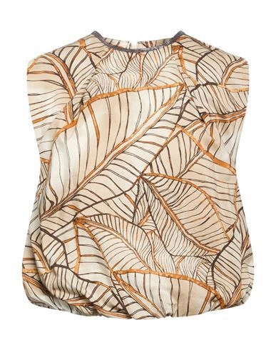 Brunello Cucinelli Top Size Cotton, Silk - Beige