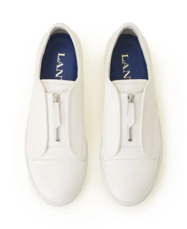 LANVIN Dbb1 Zip Sneakers In Leather