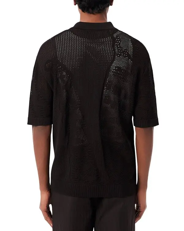 Lacoste Mesh Cardigan Shirt