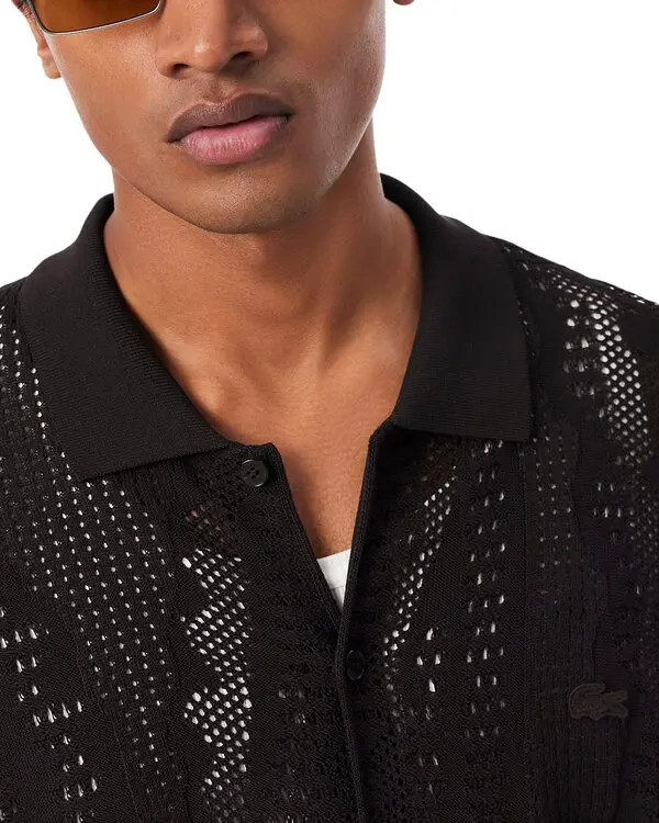 Lacoste Mesh Cardigan Shirt