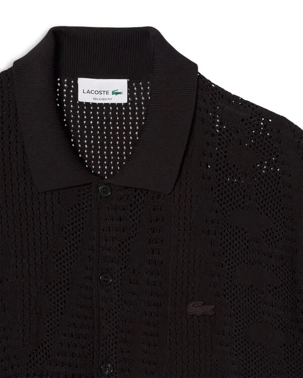 Lacoste Mesh Cardigan Shirt