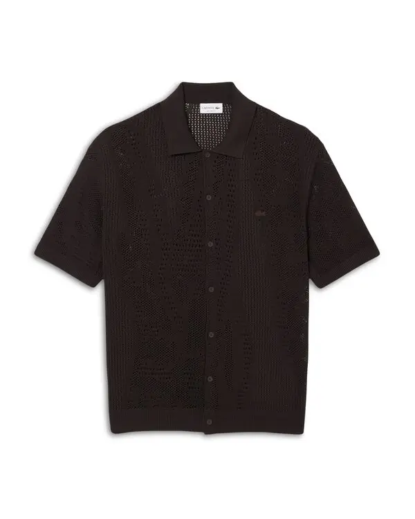 Lacoste Mesh Cardigan Shirt