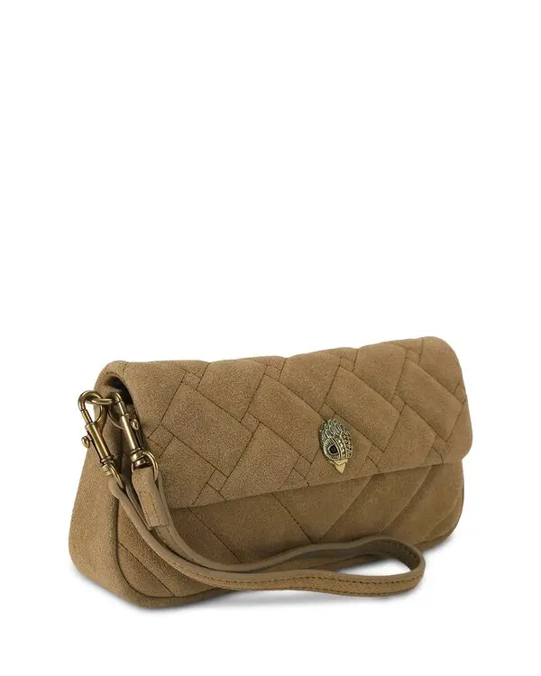 Kurt Geiger Pickle Small Stitched Suede Shoulder Bag