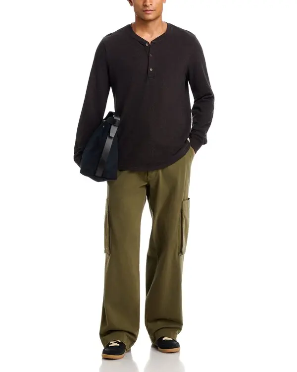 Marine Layer Cotton Luxe Henley Shirt