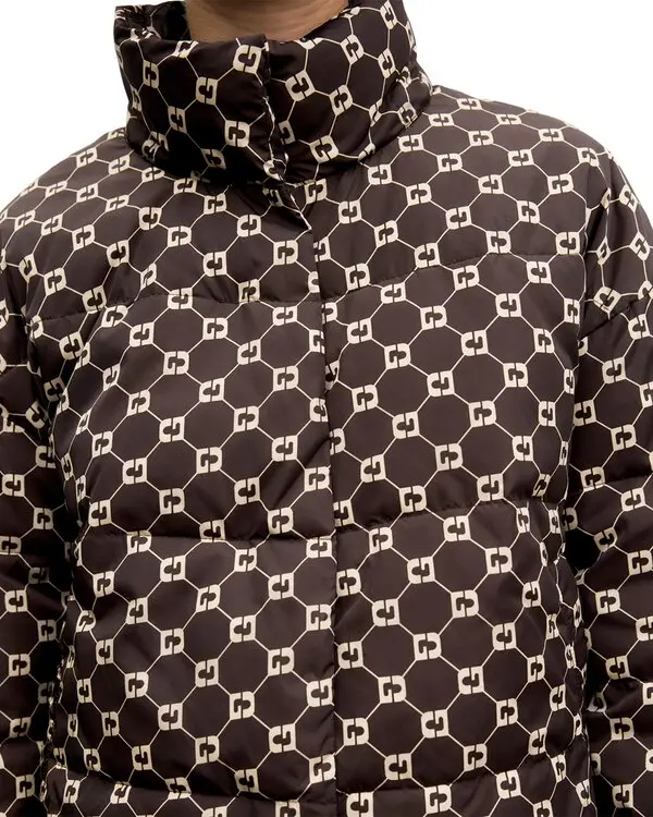 Gerard Darel Amar Checkered Puffer Coat