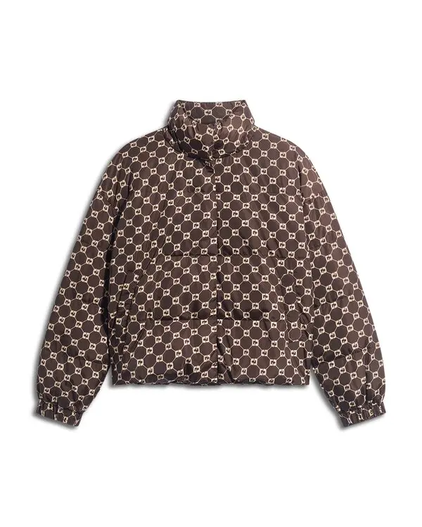 Gerard Darel Amar Checkered Puffer Coat