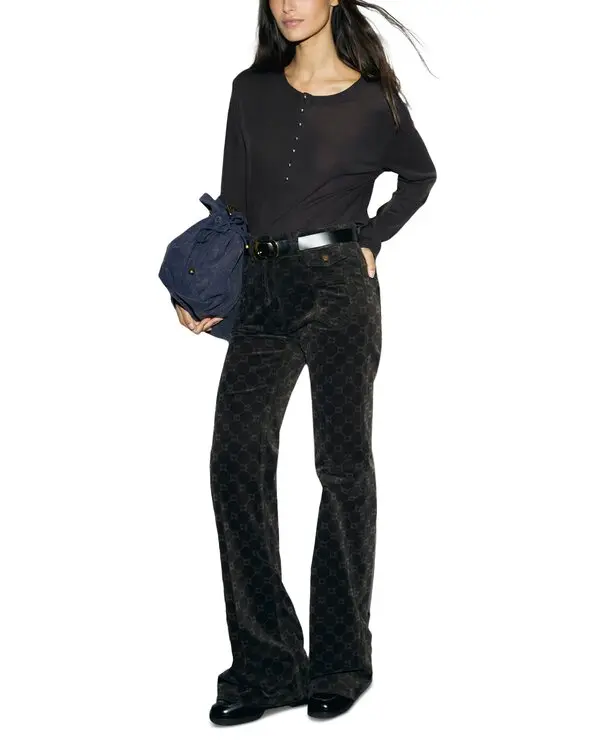 Gerard Darel Anna High Rise Flare Jeans