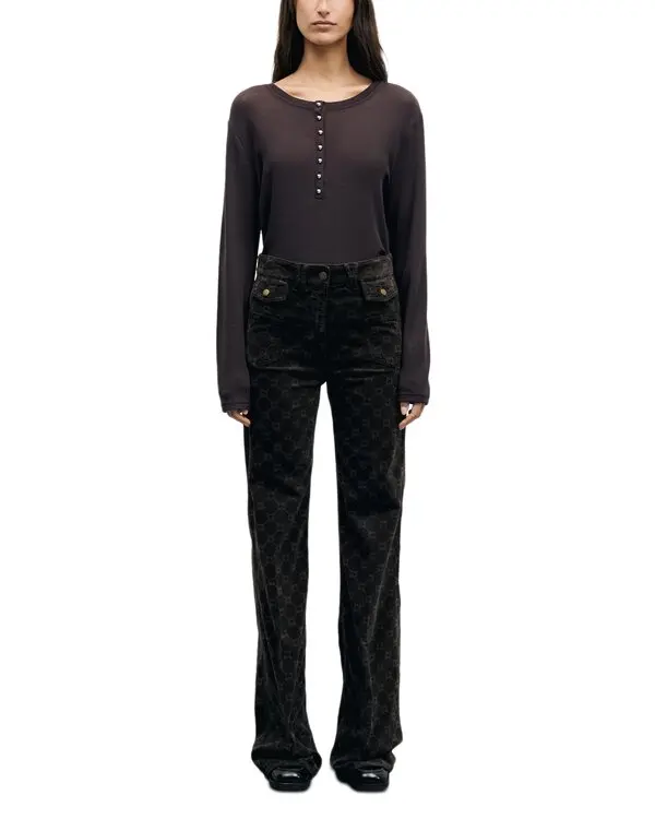 Gerard Darel Anna High Rise Flare Jeans