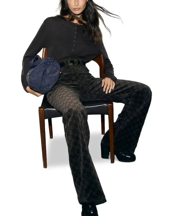 Gerard Darel Anna High Rise Flare Jeans