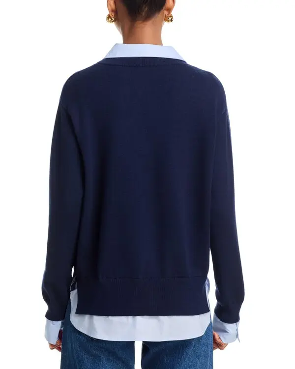 Aqua Layered Look Sweater Exclusive