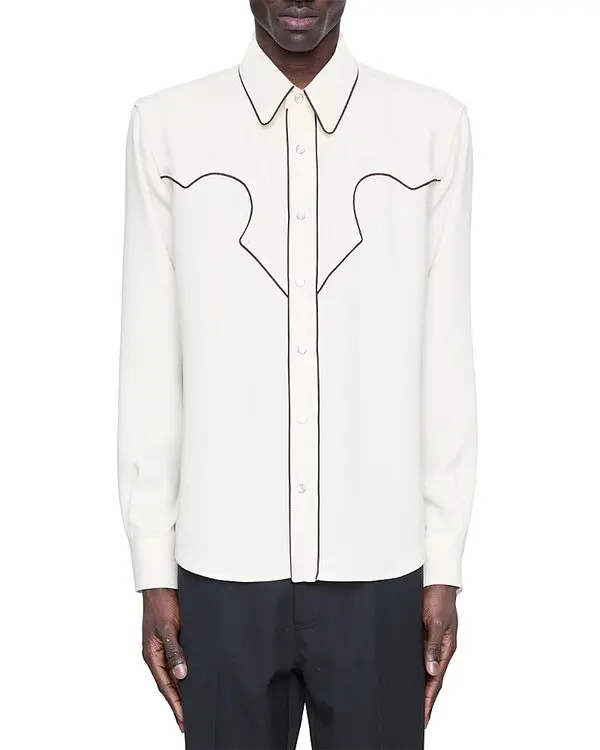 Amiri Western Long Sleeve Shirt - Alabaster