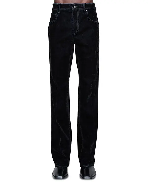 Amiri Vintage Fit Flock Jeans - Black