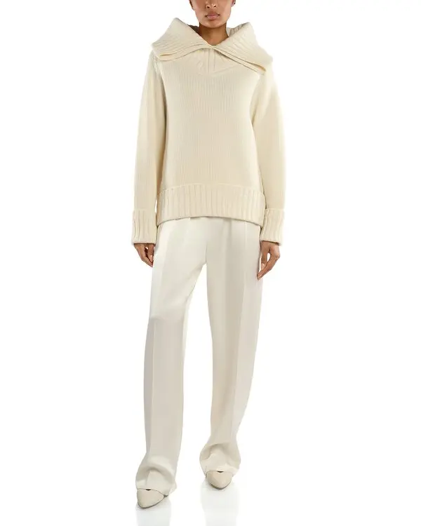 Victoria Beckham Wool-blend Wide Collar Sweater