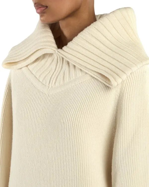 Victoria Beckham Wool-blend Wide Collar Sweater