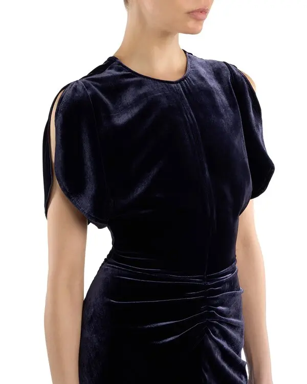 Victoria Beckham Bela Slit Sleeve Midi Dress