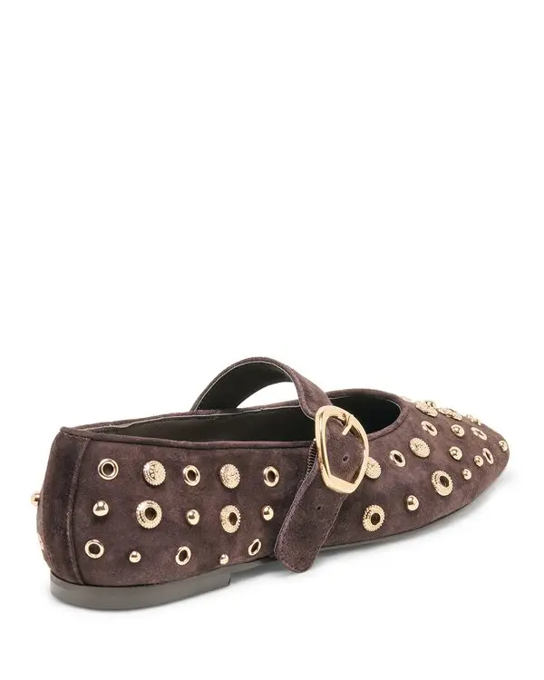 Dolce Vita Dv Mella Suede Studded Mary Jane Flats