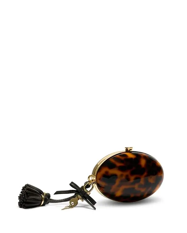 SELF-PORTRAIT Mini Resin Oval Clutch