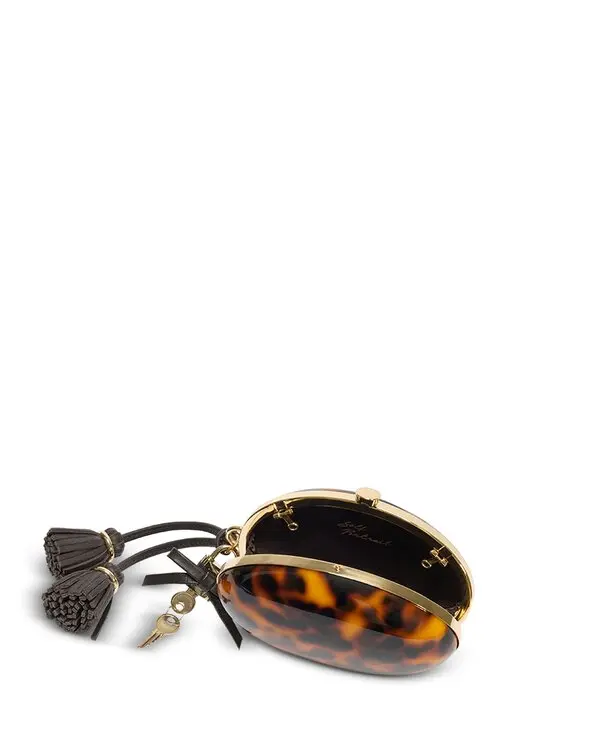 SELF-PORTRAIT Mini Resin Oval Clutch