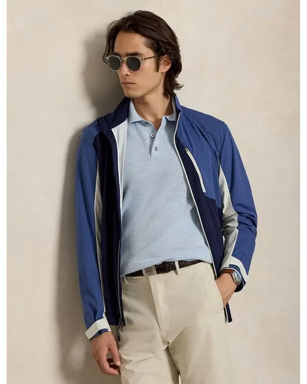 Polo Ralph Lauren Striped Performance Polo Sweater - Blue Combo