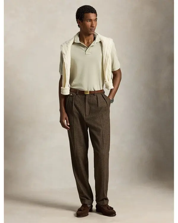 Polo Ralph Lauren Classic Fit Mesh Polo Shirt - Stone