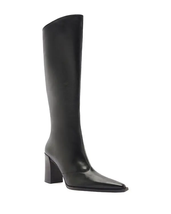 Schutz Raffaela Up Knee High Boots - Black