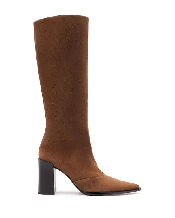 Schutz Raffaela Up Knee High Boots - Brown