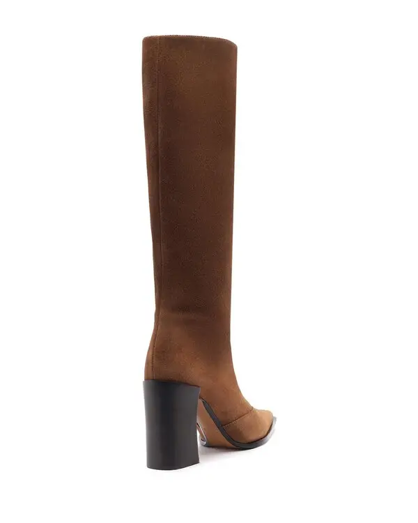 Schutz Raffaela Up Knee High Boots - Brown