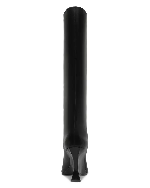 Schutz Siena Leather Sculpted Heel Knee High Boots
