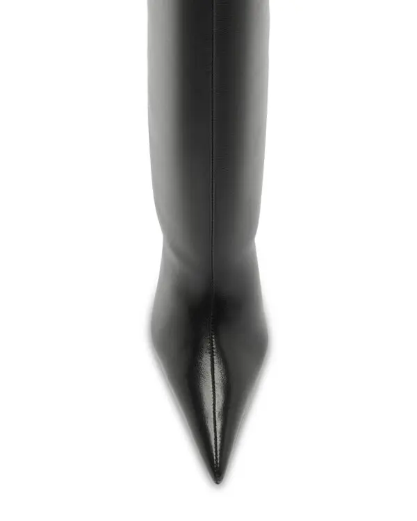 Schutz Siena Leather Sculpted Heel Knee High Boots