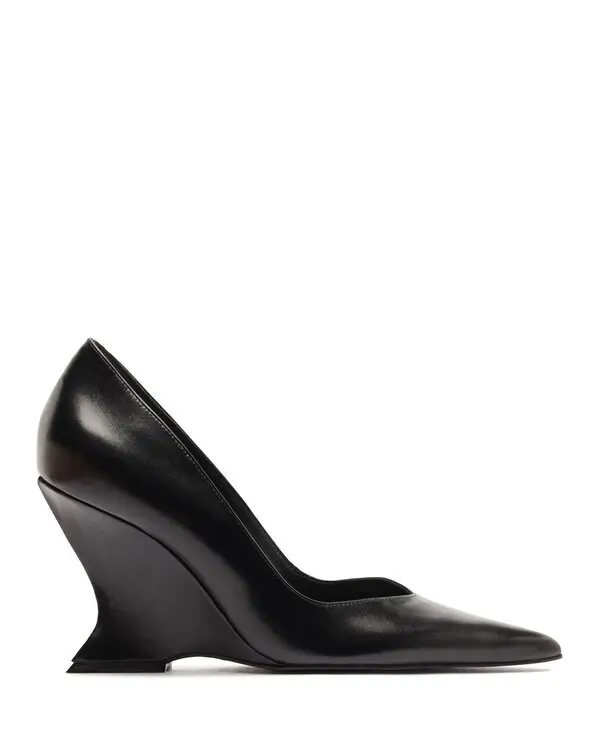 Schutz Siena Leather Wedge Pumps