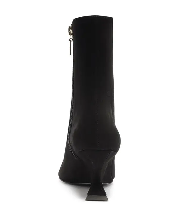 Schutz Siena Leather Wedge Heel Booties