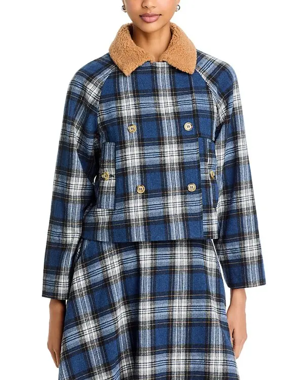 AREA STARS Landon Printed Double Breasted Jacket