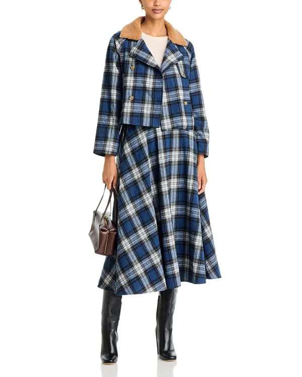 AREA STARS Landon Printed Double Breasted Jacket