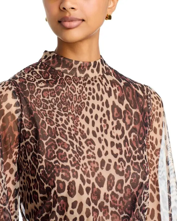 AREA STARS Jayla Print Tiered Ruffle Dress